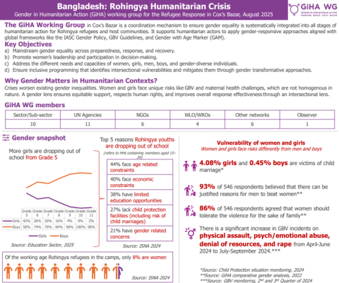Gender in Humanitarian Action | Rohingya Response